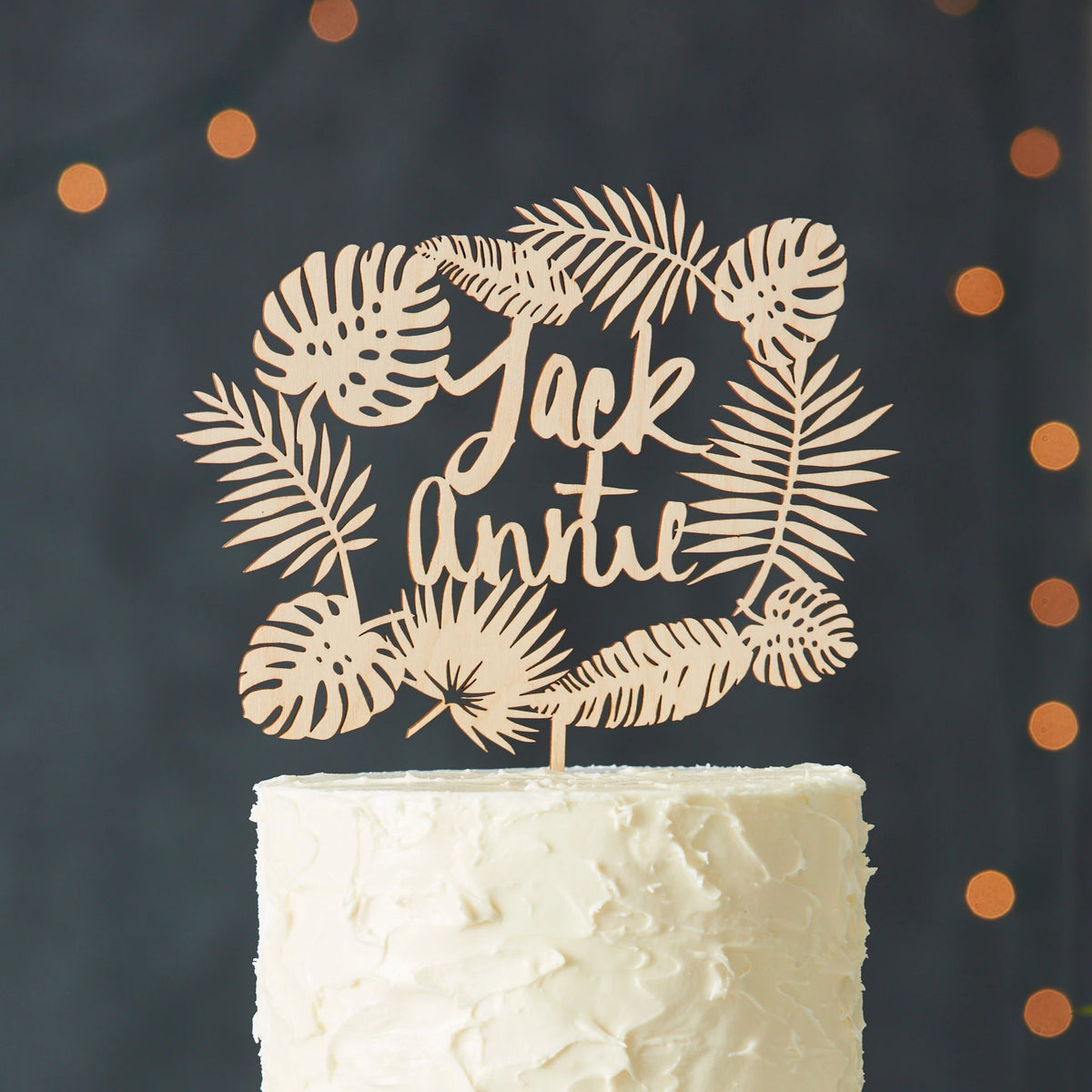 cake topper leaves