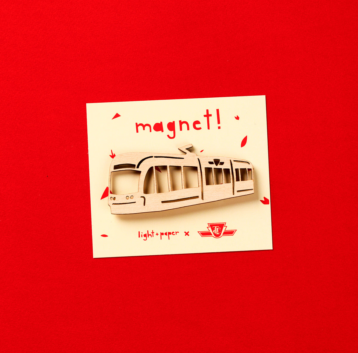 TTC Collab - Streetcar Magnet | Light + Paper
