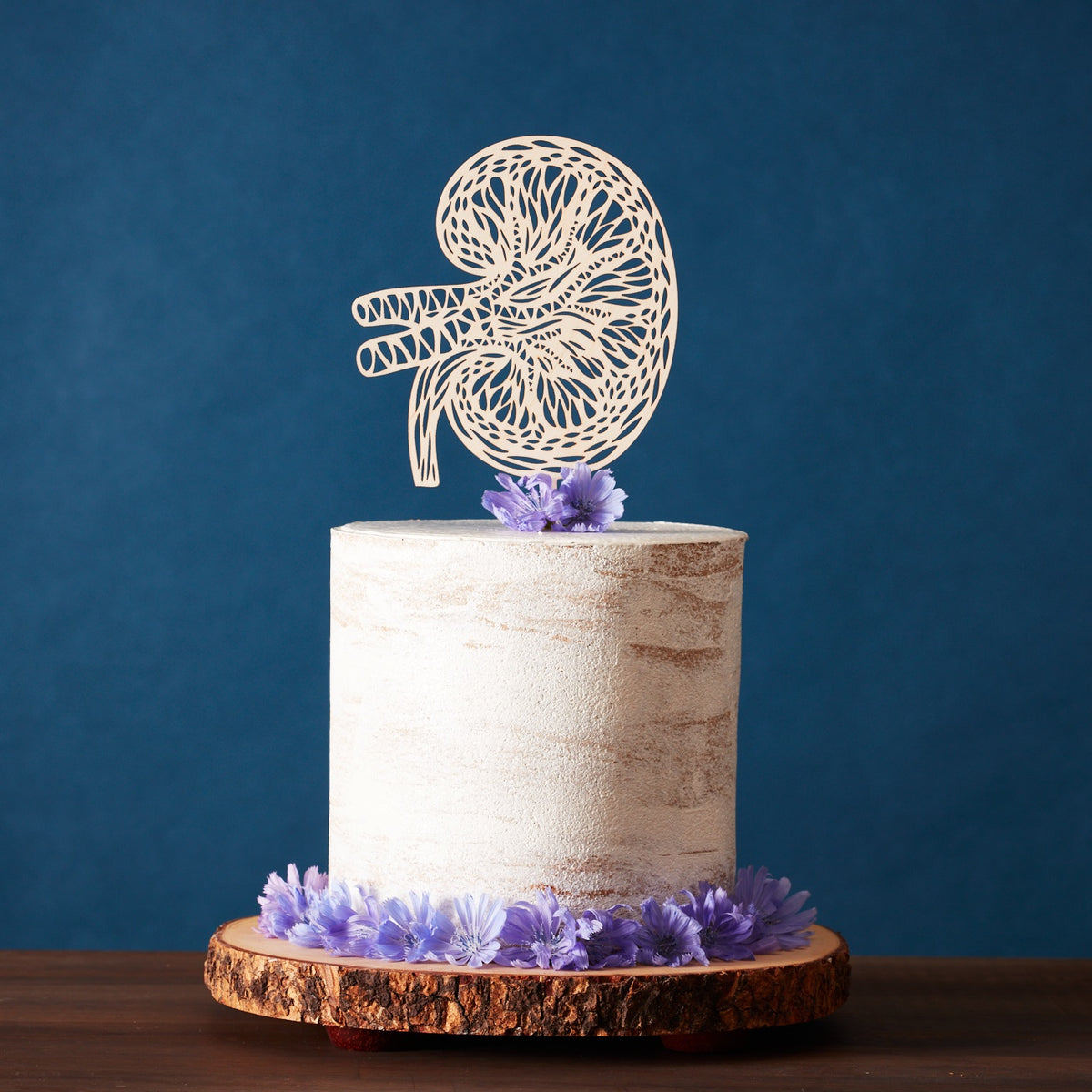Anatomical Kidney Cake Topper | Light + Paper