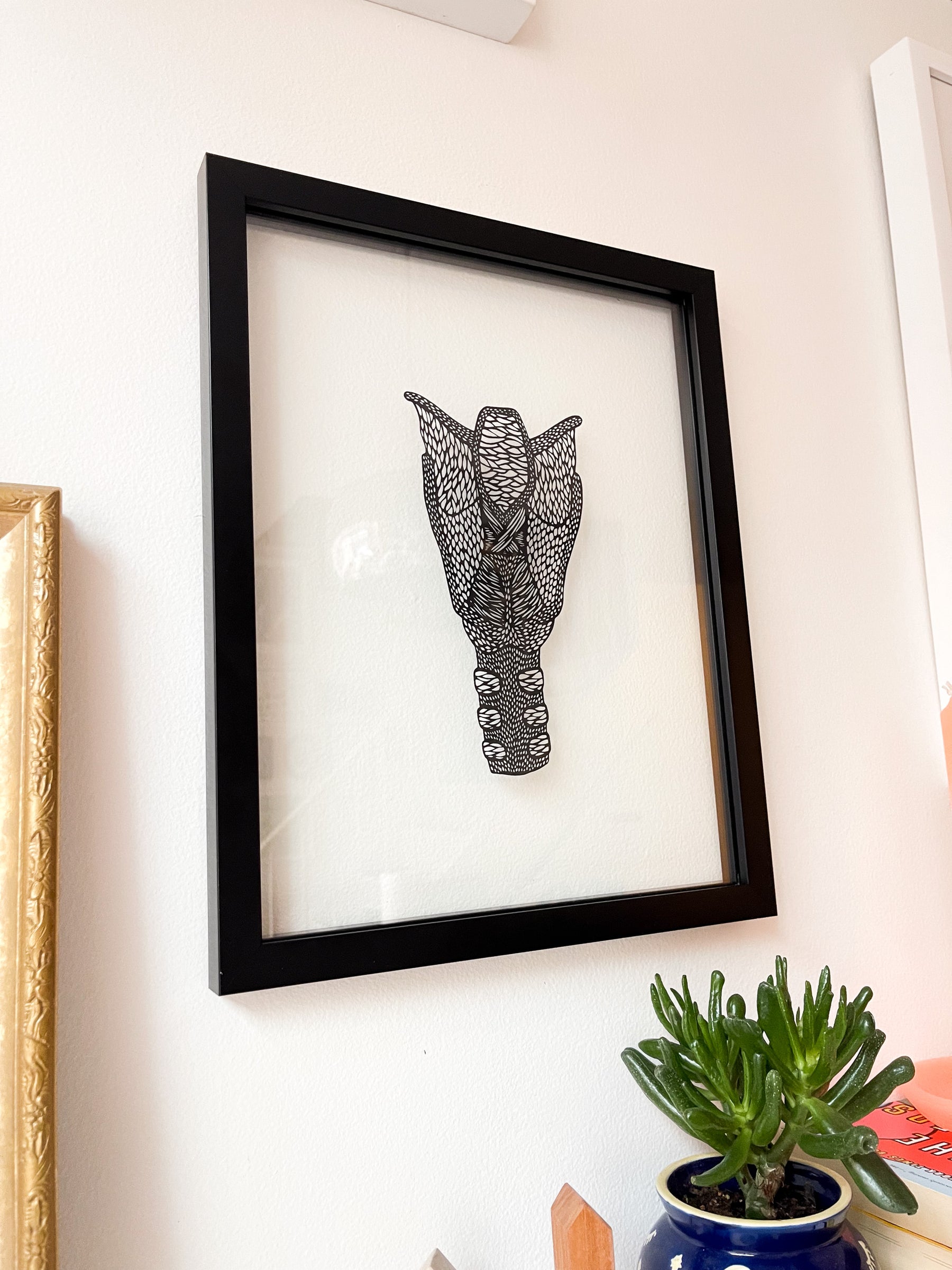 Anatomical Larynx Papercutting Artwork | Light + Paper