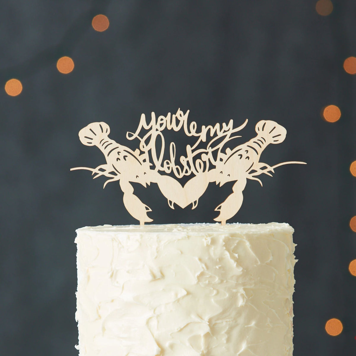 You're My Lobster Wedding Cake Topper | Light + Paper