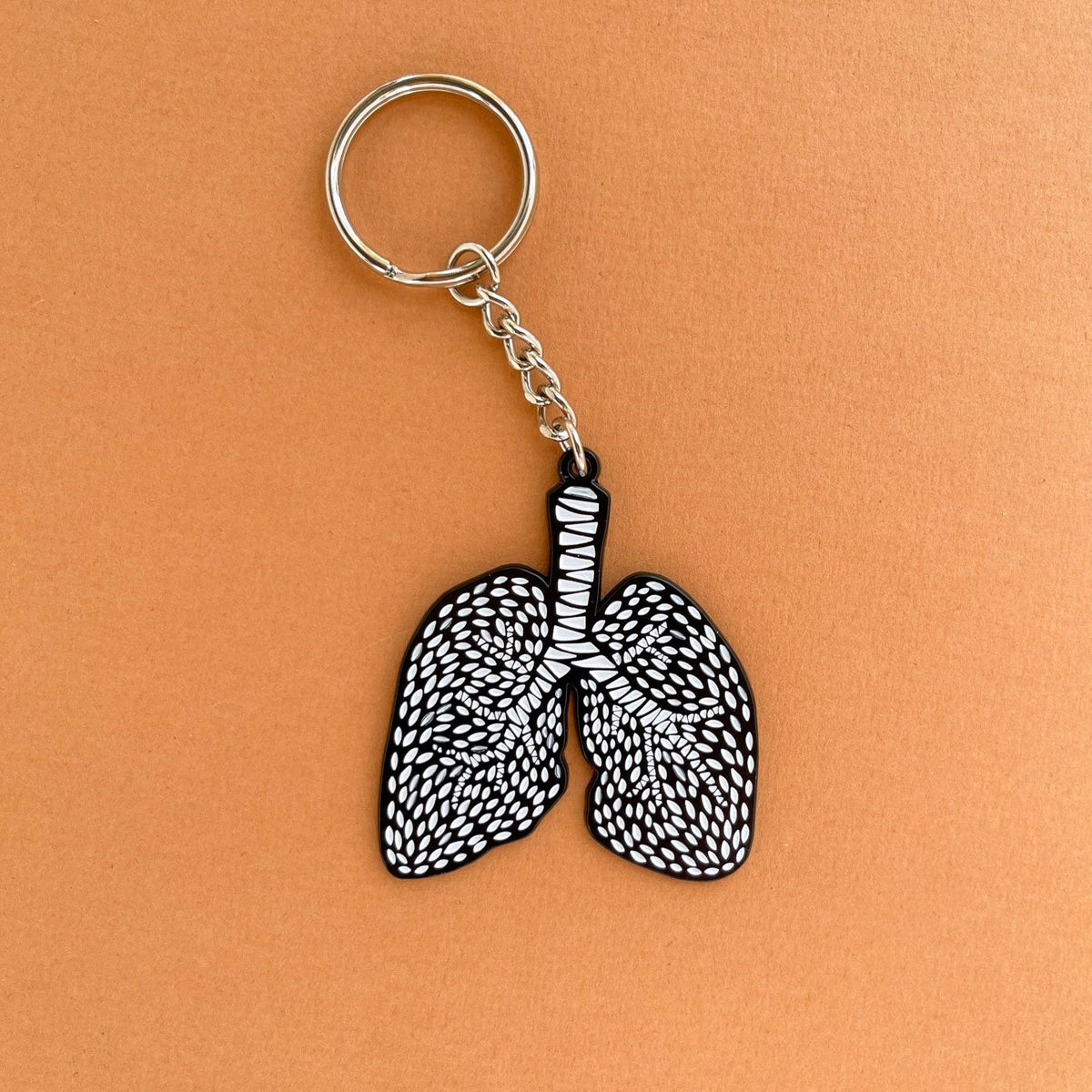 Lungs Enamel Keychain | Light + Paper