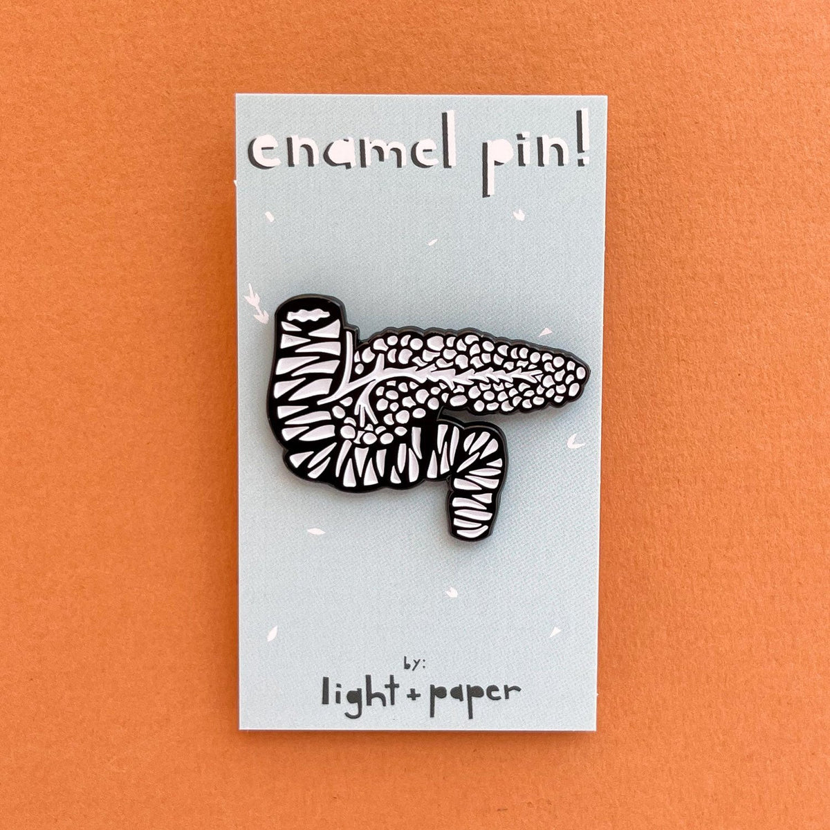 Pancreas Enamel Pin | Light + Paper