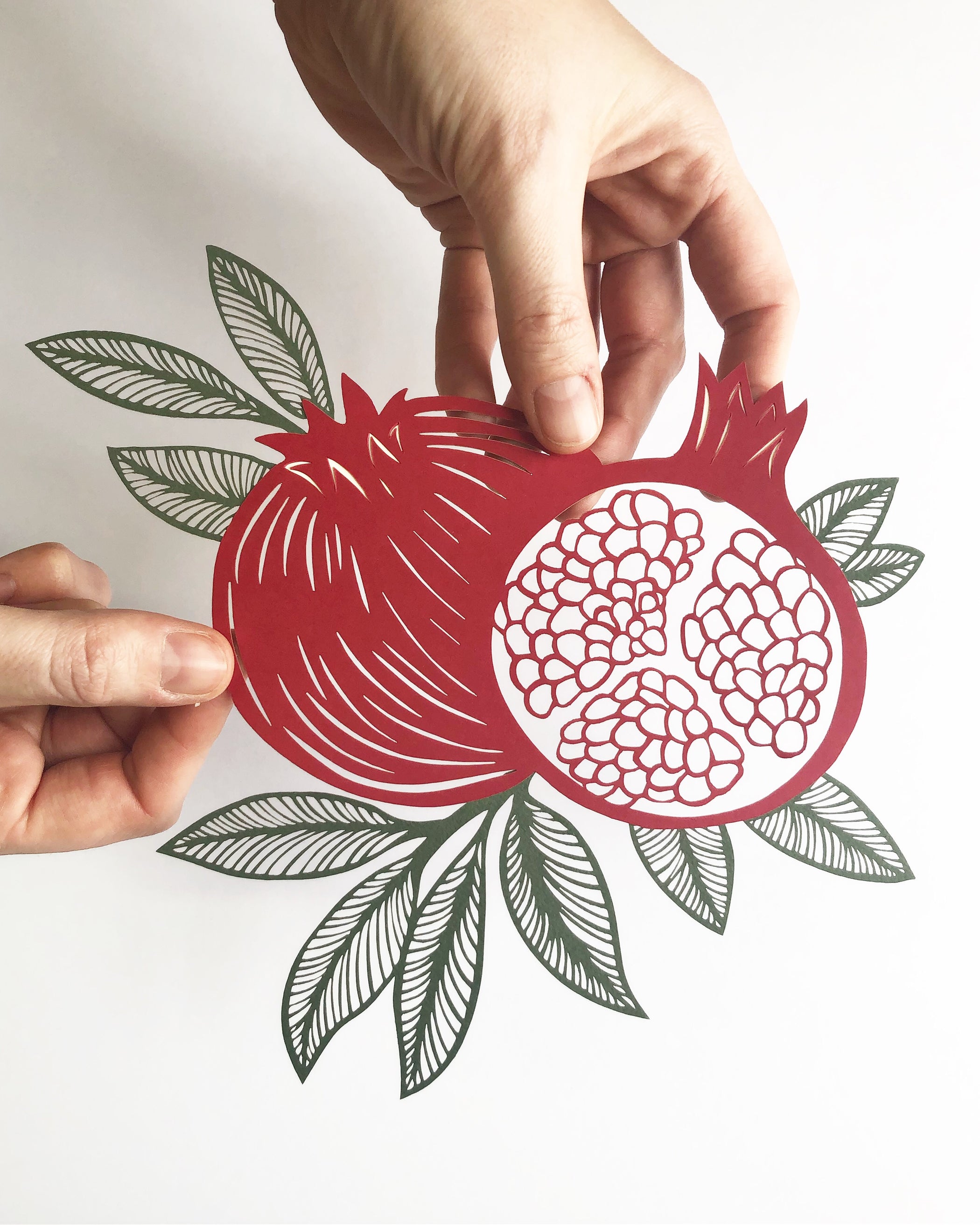 Pomegranate Papercutting | Light + Paper